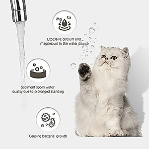 PEKTACO Cat Water Fountain Filters Replacement & Pre-Filter Sponges for 3.2L/108oz Automatic Pet Fountain, Dog Water Dispenser 9 Pack Filters & 9 Pre-Filter Sponges Foam Filters