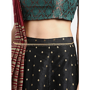 Efulgenz Gold Tone Indian Jewelry for Women Dubai Style Kamarbandh Indian Gold Tone Layered Ball Beads Chain Kamarbandh Belly Chain Waist Belt Indian Bridal Jewelry for Wedding Fashion Jewelry