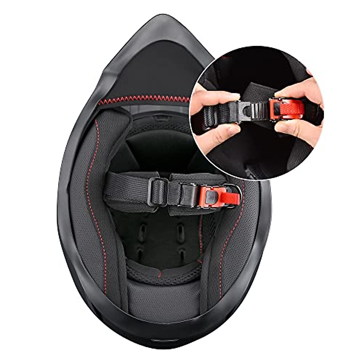 AHR Full Face Dual Sport Motorcycle Helmet Dirt Bike Off Road ATV Motocross Lightweight Helmet DOT Approved H-VEN35 (X-Large,Matte Black)