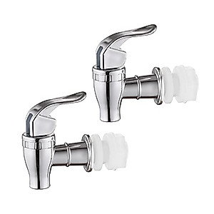 Hgzaccompany 2 pack Beverage Dispenser Replacement Spout for Drink Dispenser Spigot,Push Style spigot for Beverage Dispenser Carafe, Water Dispenser Replacement Faucet