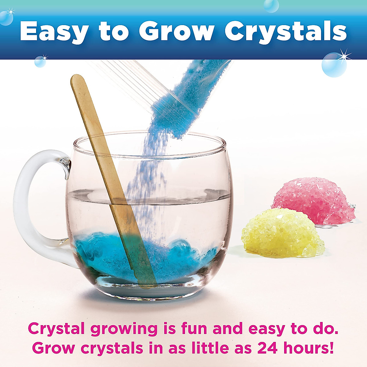 Creativity for Kids Crystal Mermaid Terrarium Kit - STEM Projects for Kids Ages 6-8+, Arts and Crafts for Girls and Boys, Multicolor