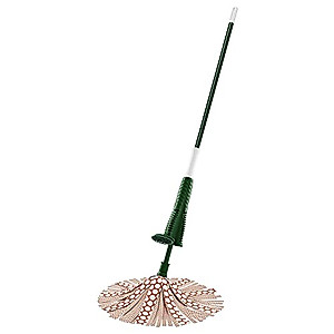 Libman Commercial Heavy-Duty Wonder® Mop with Scrub Brush, Microfiber/Synthetic Mop Head, Steel Handle (Pack of 4)