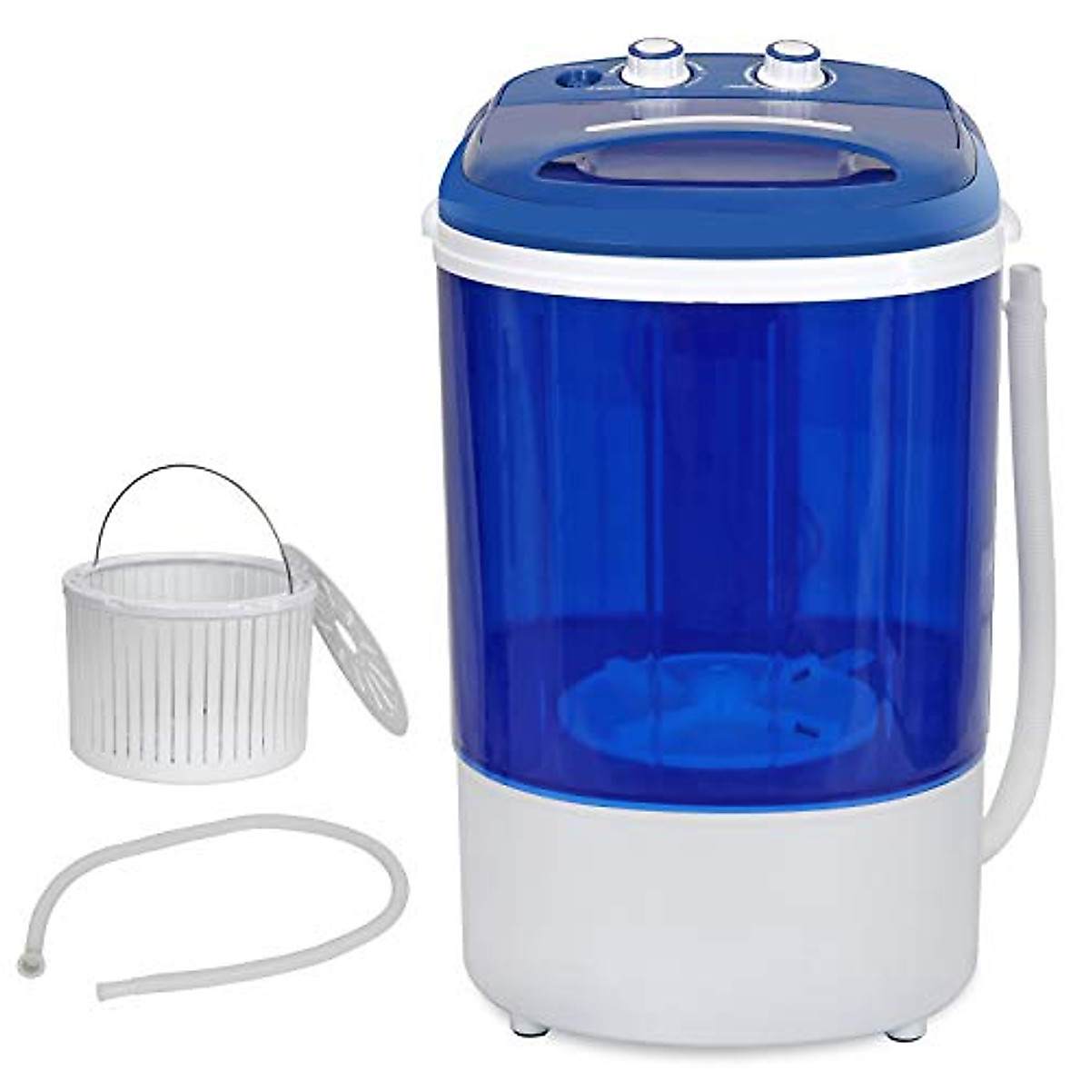 JupiterForce Portable Washing Machine Mini Compact Counter Top 8 Lbs Washer Single Tub Rotary Dehydration for Apartments,Dorms,Camping, Dorms, College Rooms, RV’s