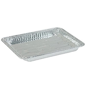 Disposable Small Aluminum Broiler Pan - 8.75" x 6.25" (10)