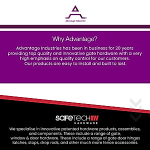 ADVANTAGE INDUSTRIES Nylon Gate Handle | Best Grip/Extra Knuckle Room | Left & Right Reversible | Sturdy Design w/Easy Alignment | Heavy Duty Outdoor Gate Pull | Aluminum & Vinyl/PVC 2 Pack - White