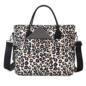 SAIDKOCC Insulated Lunch Bag 26 Cans Adult Women Extra Large Leak Proof Tote Cooler Bag and Shoulder Strap Pad for Office/Work/Picnic (Leopard)