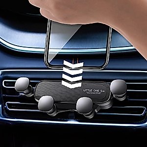 Uisky AA Car Vent Phone Holder 2023 Upgraded Mini Universal Gravity Air Vent Automobile Mount Hands Free Cell Phone Clip Holder for iPhone Android Smartphone