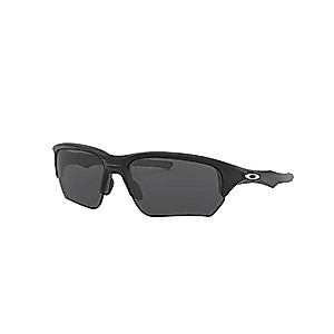Oakley Men's OO9363 Flak Beta Rectangular Sunglasses, Matte Black/Grey, 64 mm