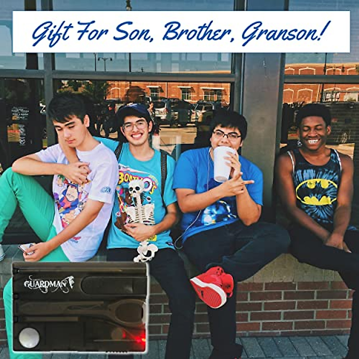 GUARDMAN Credit Card Tool Survival Card Knife with LED Light - Valentines Day Gift - Pocket Tool Kit Birthday Stocking Stuffers For Him For Men Dad Gifts