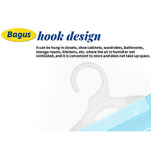 Hanging Moisture absorber Bags (8 Pack) - 12.5 Oz, Fragrance-Free Dehumidifier Bags, Moisture Absorber for Closet, Bathroom, Storage, Kitchens, Basement, Laundries, Spaces, Studies, Boats, RVs