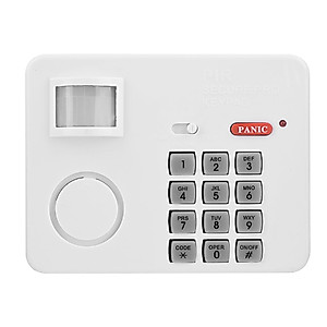 Motion Sensor Alarm,ASHATA Password Home Security Emergency Keypad Alarm Siren Alarm PIR Motion Sensor Detectors Door Window Home Security System