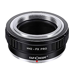 K&F Concept Lens Mount Adapter with Light-reducing Paint for M42 Lens to Fuji Fujifilm FX XPro1 X-Pro1 Camera Body