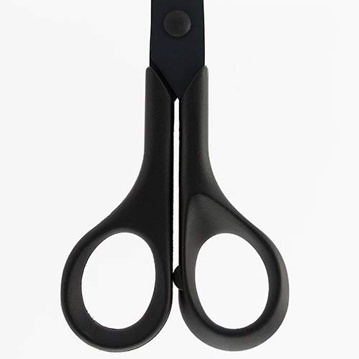 ALLEX Black Scissors All Purpose Sharp Japanese Stainless Steel Blade, Non-Sticking Fluorine Coating Blade for Adhesive Tape, Made in JAPAN