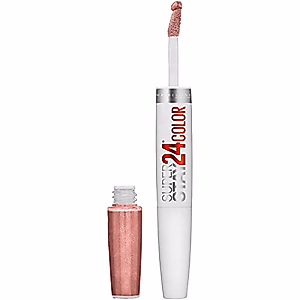Maybelline Super Stay 24, 2-Step Liquid Lipstick Makeup, Long Lasting Highly Pigmented Color with Moisturizing Balm, Timeless Toffee, Nude Brown, 1 Count