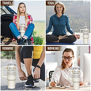 TEEZWONDER Funny Coworker Boss Gifts for Women - Insulated 40 Oz Tumbler With Handle - Mothers Day Birthday Appreciation Thank You Gifts for Women Coworkers Friends