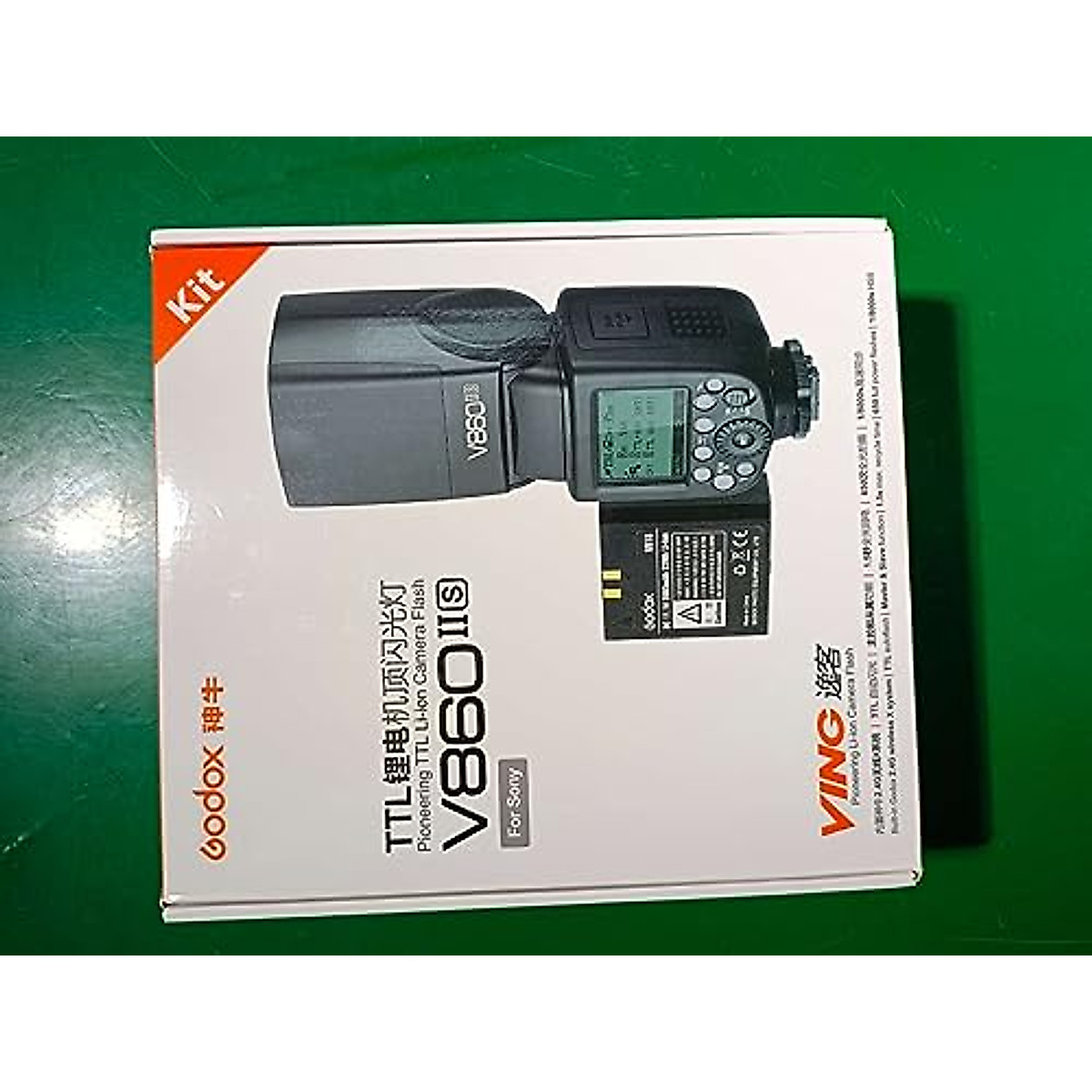 Godox V860II-S V860IIS Camera Flash Speedlite for Sony, 2.4G TTL Sony Flash Speedlight GN60 1/8000s HSS, Rechargable Li-ion Battery, 650 Full Power Flashes, Compatible for Sony DSLR Cameras
