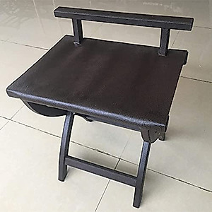 Guest Room Luggage Rack, Folding Suitcase Stand Luggage Rack Luggage Rack, Solid Wood Hotel Luggage Rack, Hotel Room Leather Rack, Folding Floor Household Clothes Rack (Color : Brown, Size : 60x45x67.