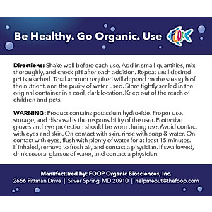 FOOP pH Up and Down – pH Control Kit | Corrects pH Imbalances, Maximizes Nutrient Absorption, Prevents Sickly Plants | Safe, Fast, and Easy to Use | Works Great in Any Growing Medium (16oz Pair)