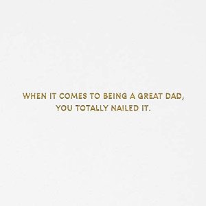 Hallmark Signature Wood Fathers Day Card for Dad (Nuts and Bolts Heart)