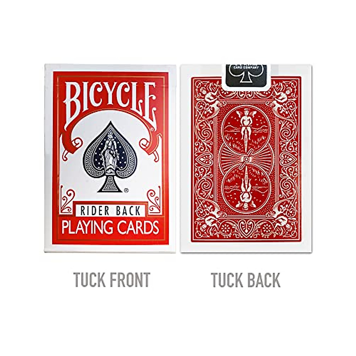 Bicycle Rider Back Playing Cards, Standard Index, Poker Cards, Premium Playing Cards, Red & Blue, 2 Count (Pack of 1)