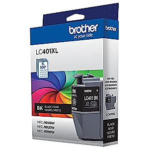 Brother Genuine LC401XLBK High Yield Black Ink Cartridge
