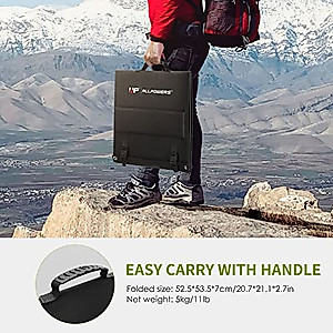 ALLPOWERS SP035 200W Portable Solar Panel Charger Monocrystalline Foldable Solar Panel Kit with MC-4 Output Solar Power Battery for RV Solar Generator Outdoor Camping Off Grid Van