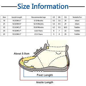 Autumn Children Toddler Shoes Boys and Girls Floor Sports Socks Shoes Solid Color Light and Toddler Princess Shoes (A, 2-2.5 Years Toddler)