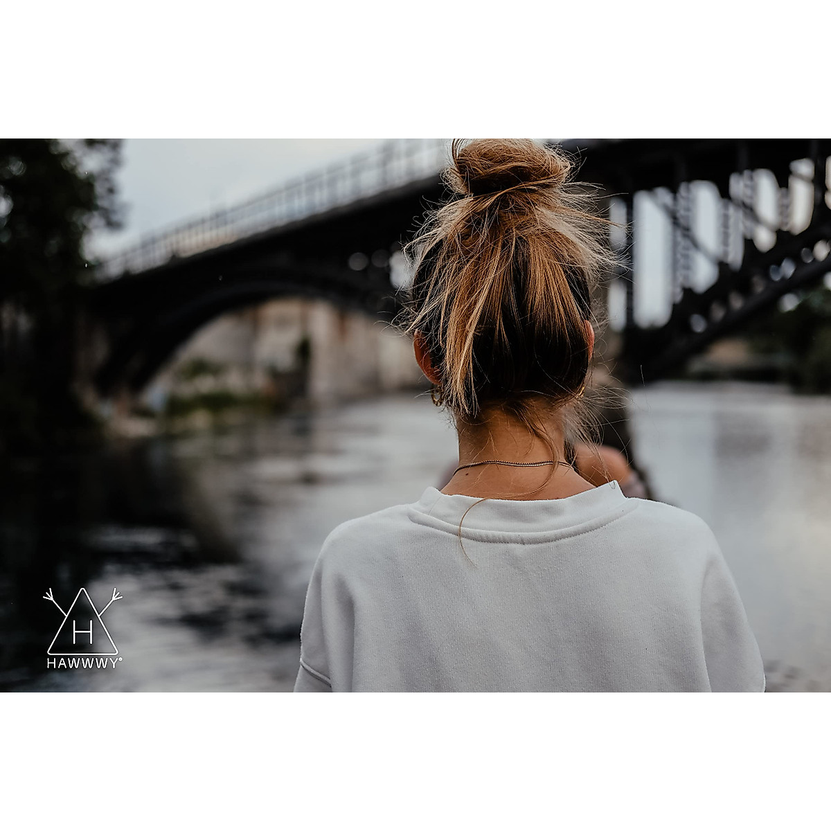 Hawwwy 12-piece Hair Bun Maker - Easy Fast Bun Tool, Short Long Thin Hair Women Girls Kids Toddler - Hair Accessories for Women - Brown Large (2 Donuts,2 Magic Snap & Roll, 4 Spin Pins)