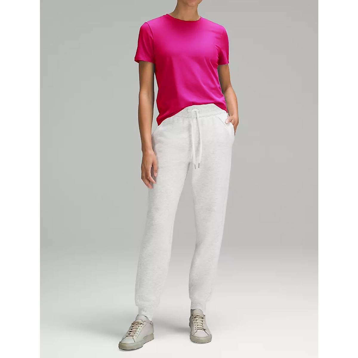 Lulucheri Women's Workout T-Shirt Short Sleeve Lightweight Crew Neck Shirts Yoga Running Exercise Athletic Tee Top (XX-Large, Pitaya Pink)