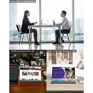 Intehill 4K Portable Monitor for Laptop, MacBook and Mini PC High-end 13.4 inch Small Computer Monitor with Golden Ratio 16:10 and Resolution 3840x2400 U13NA