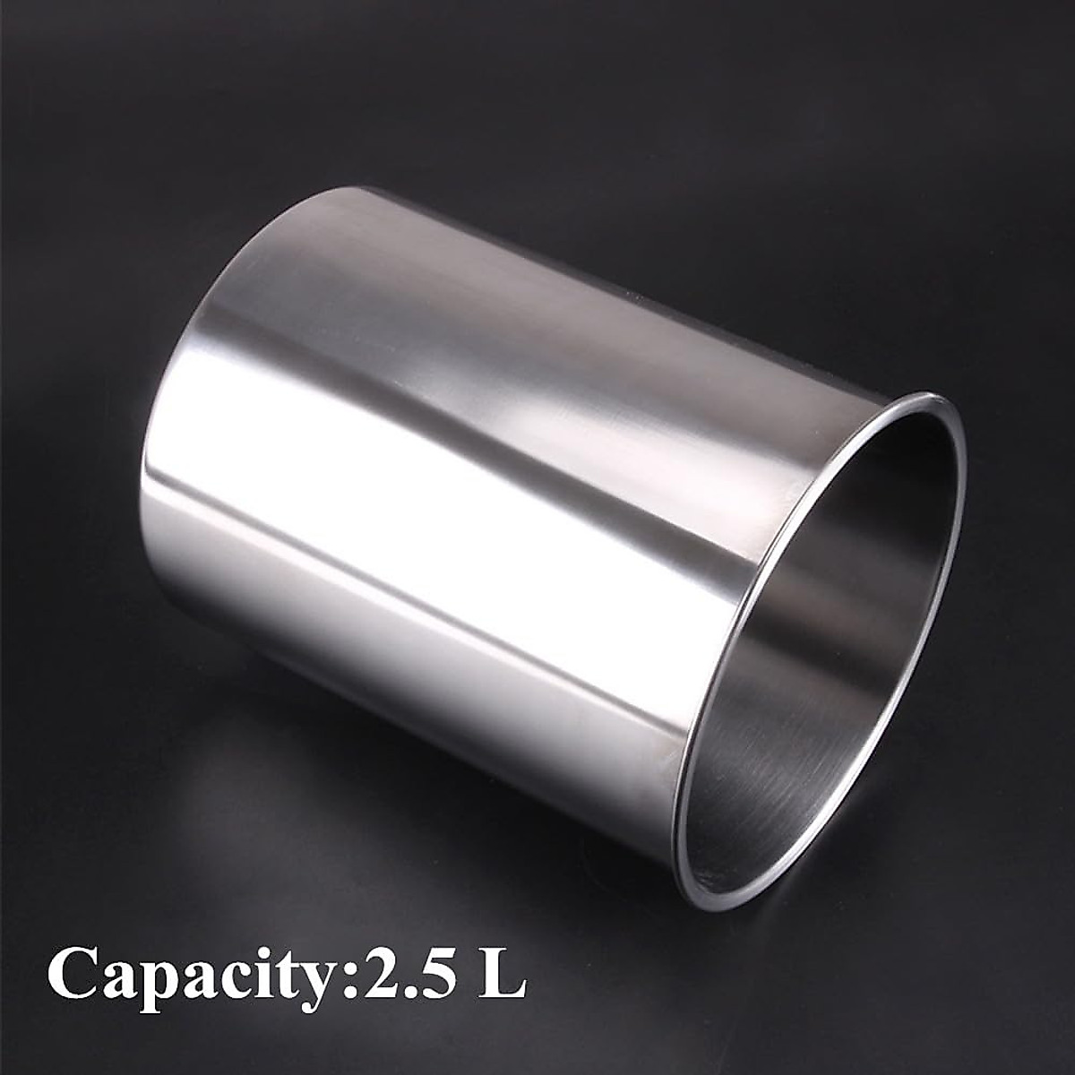 Wine Cooler Bucket Stainless Steel Wine Cooler Wine Bottle Chiller Ice Bucket(2.5L/Silver)