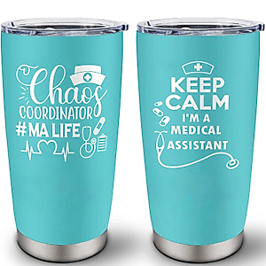 Louasedh Medical Assistant Gifts for Women, Medical Assistant Christmas Gifts, Gifts for Medical Assistants, Ma Appreciation Gifts, Best Medical Assistant Gifts 20 oz Tumbler