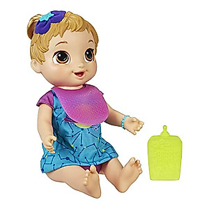 Baby Alive Baby Grows Up (Dreamy) - Shining Skylar or Star Dreamer, Growing and Talking Baby Doll, Toy with 1 Surprise Doll and 8 Accessories, Blue