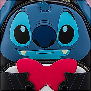 Loungefly Disney Vampire Stitch Bowtie Womens Double Strap Shoulder Bag Purse