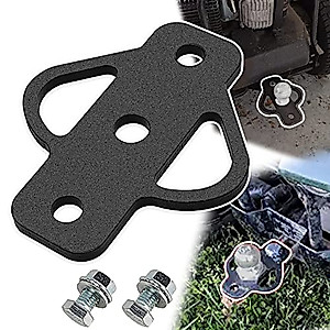 VIAGL 3-Way Trailer Hitch Adapter with Bolt Receiver Hitch for Lawn Mower Three Way ATV Hitch Attachments for Golf Cart Garden Tractor Flat Towing Tow Ball Mount Lawn Mower Chain and Tow Strap