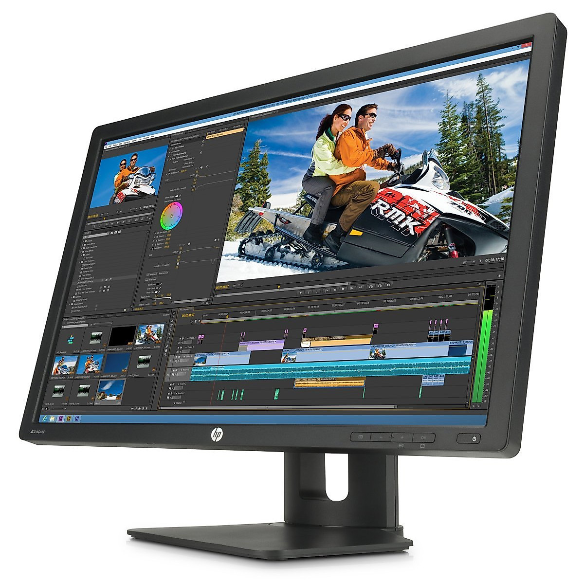 HP Z24i 24 Inch WideScreen 1920x1200 IPS LED-backlit LCD Monitor (D7P53A4) with USB Hub Monitor Black