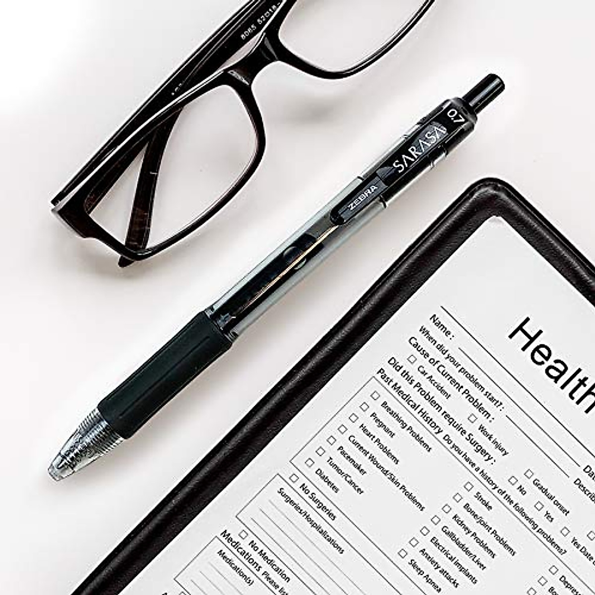 Zebra Pen Sarasa Dry X20 Retractable Gel Pen, Medium Point, 0.7mm, Assorted Business Color Ink, 24-Pack (Packaging May Vary)