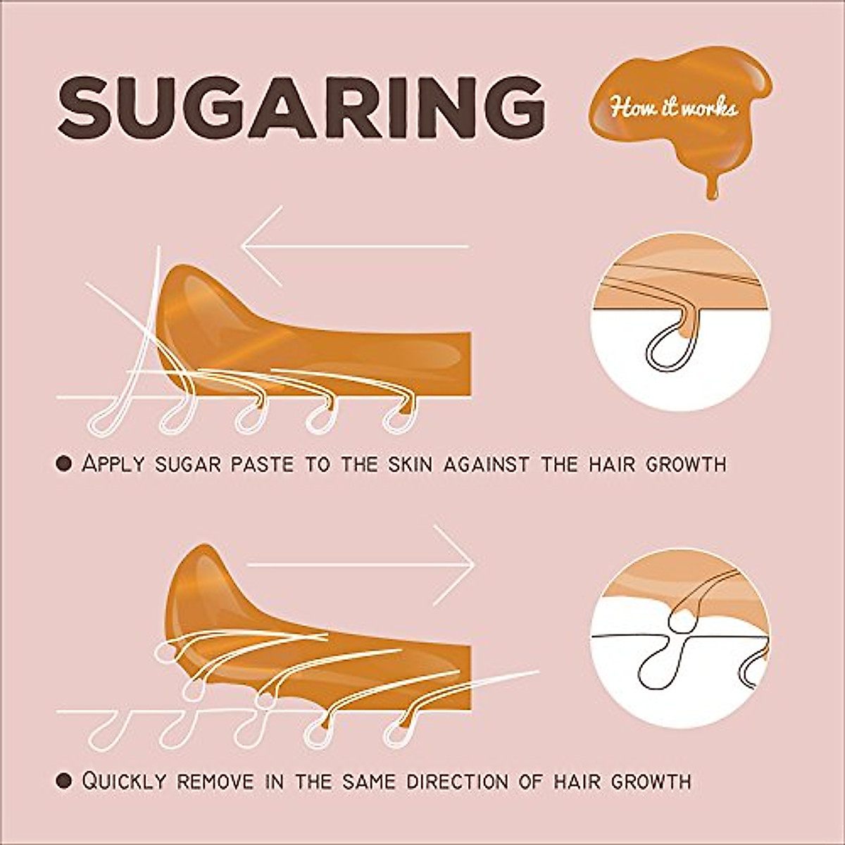 Sugaring Hair Removal Paste at Home Kit - (Strips, Applicator Sticks) Large350g (12oz.)