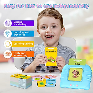 QuTZ Toddler Toys for 2 3 4 5 Year Old Boys and Girls, Autism Sensory Toys for Autistic Children, Learning Montessori Toys, Speech Therapy Toys, 224 Sight Words Talking Flash Cards