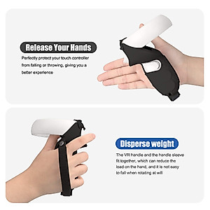 Esimen Carrying Case for Oculus Quest 2 with Head Strap - Hard Protection Case and Lightweight Travel Case with Starter Kit, Face Cover, and Silicone Controller Cover(Black Case Set Accessories)