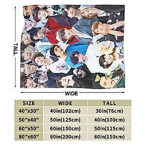 Blanket Stray Kids Hyunjin Ultra-Soft Micro Fleece Throw Blankets Beach Blankets Decoration Gift for Decor Home Sofa,Office,DormitoryBed car Camp Couch All Seasons