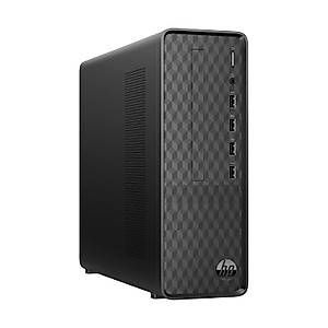 HP Newest Slim Desktop, Intel Celeron J4025, 16GB RAM, 1TB PCIe SSD + 1TB HDD, HDMI, RJ-45, Wi-Fi, Bluetooth, Wired Keyboard & Mouse, Windows 11 Home, Black