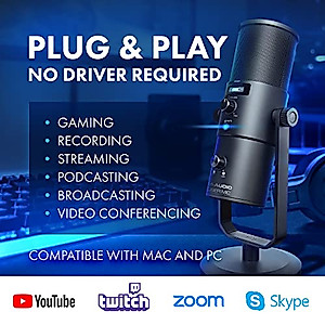 M-Audio Uber Mic | Professional USB Microphone With Switchable Polar Patterns and Integrated Headphone Output