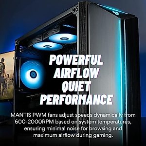 Empowered PC Mantis V2 Gaming Desktop - NVIDIA GeForce RTX 3070 (>4060 TI), AMD Ryzen 7 5700X Processor, 32GB DDR4 RAM, 512GB NVMe SSD + 2TB HDD, WiFi, Windows 11H - Gamer RGB Computer