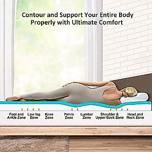 BedsPick 3 Inch Memory Foam Mattress Topper Full, Soft Double Bed Foam Topper, Gel Memory Foam Mattress Pad