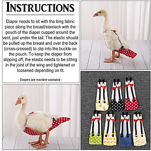 Bonaweite Pet Diaper Nappy Poultry Cloth for Goose Duck Hen Chicken Fashionable