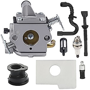Butom MS170 MS180 Carburetor with 1130 124 0800 Air Filter Tune Up Kit for Stihl 017 018 MS180 Chainsaw C1Q-S57B C1Q-S57A 1130 120 0603