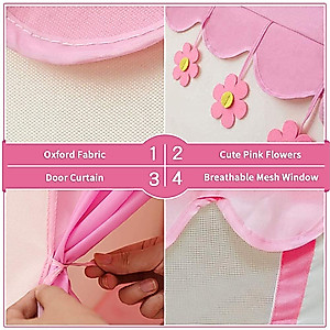 Kids Play Tent Princess Playhouse Pink Castle Playhouse.Outdoor Playhouse,Tent for Kids,Tents for Kids Play House.Toddler Tent.Pink Tent for Princess Tent