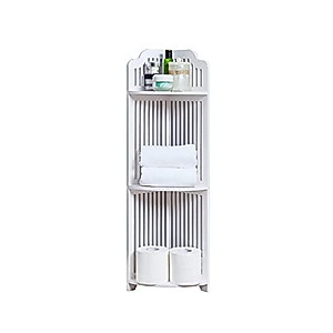 Kings Brand Furniture - Gabriel 3-Tier Corner Bathroom Shelves, Bathroom Storage Organizer, White