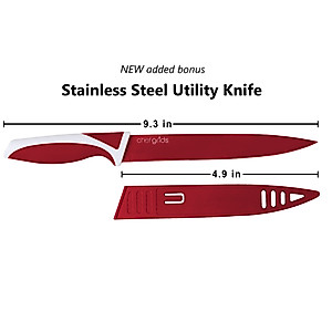 CHEF GRIDS Durable Plastic Cutting Board Set, Chopping Board Thick Plastic, for Vegetable Meat or Cheese with Non-Slip Feet and Handles with Juice Groove (Red, Blue, Grey)